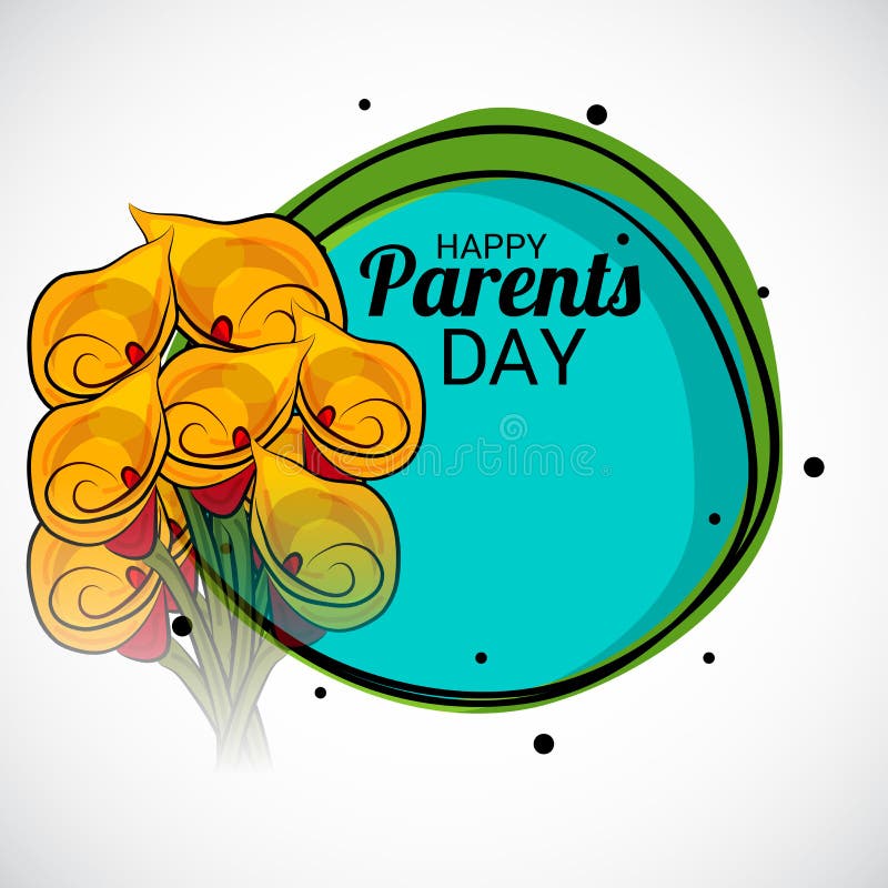 Happy Parents Day. stock illustration. Illustration of banner - 117570908