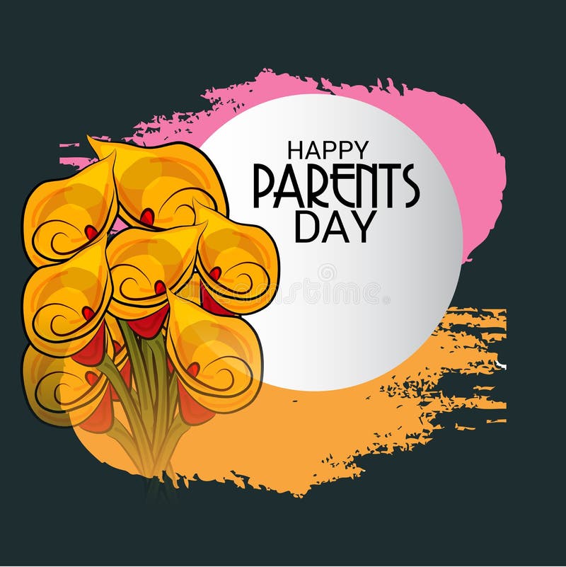 Happy Parents Day. stock illustration. Illustration of poster - 117569764
