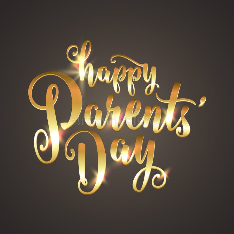 Happy Parents day stock vector. Illustration of celebration - 73790444
