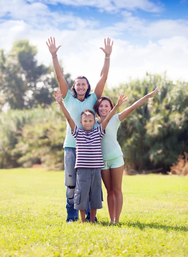 Happy Parents with Teenager Stock Image - Image of parent, mother: 37377329