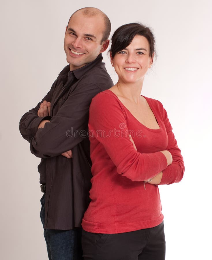 Happy partners stock image. Image of attractive, people - 53702169