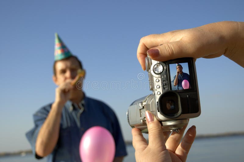 Party Shooting on Camcorder Stock Image - Image of numerical ...