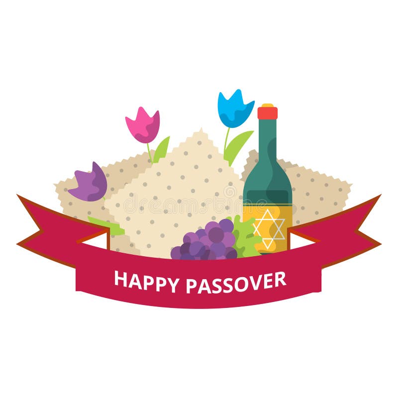 Happy Passover Cartoon Vector Illustration Stock Vector - Illustration ...