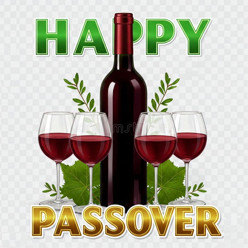 Happy Passover: Wine Celebration Stock Illustration - Illustration of ...