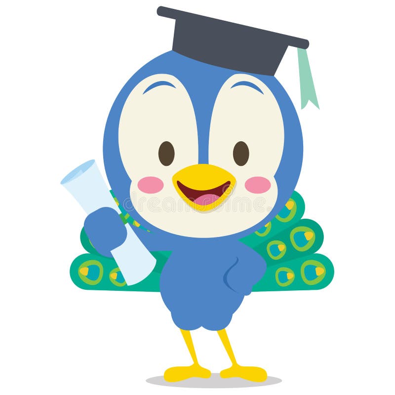 Happy Peacock Design Style Character Stock Vector - Illustration of ...