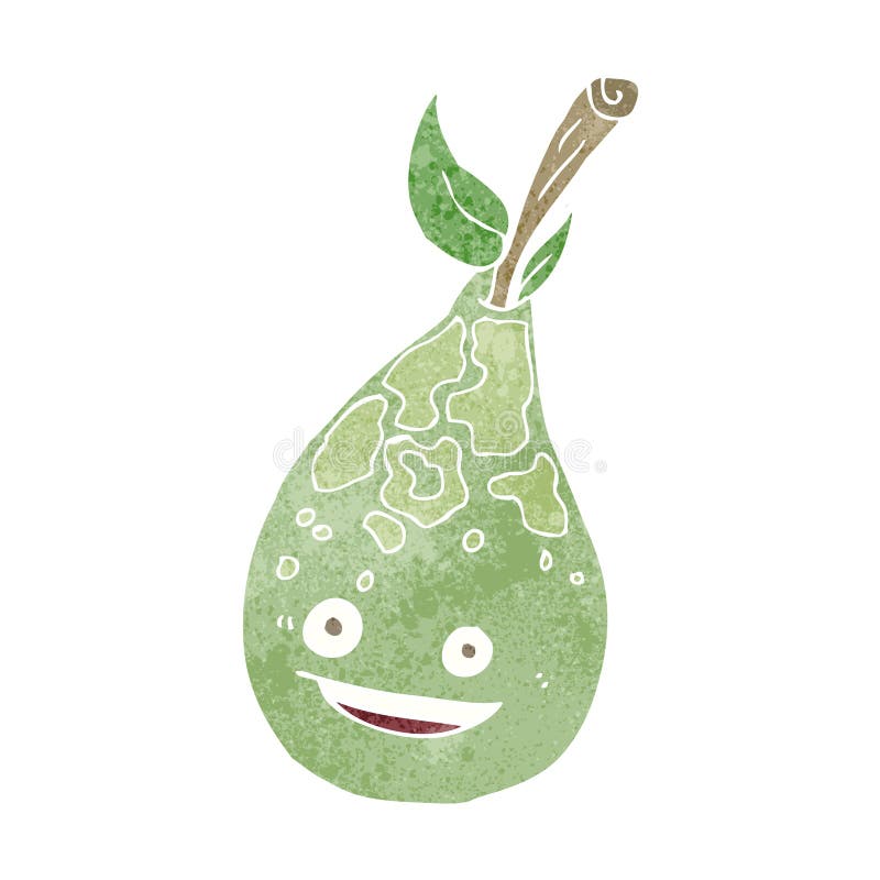 Happy pear cartoon stock illustration. Illustration of doodle - 52968107