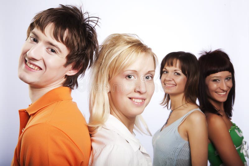 Happy people stock photo. Image of female, casual, lifestyle - 10807422