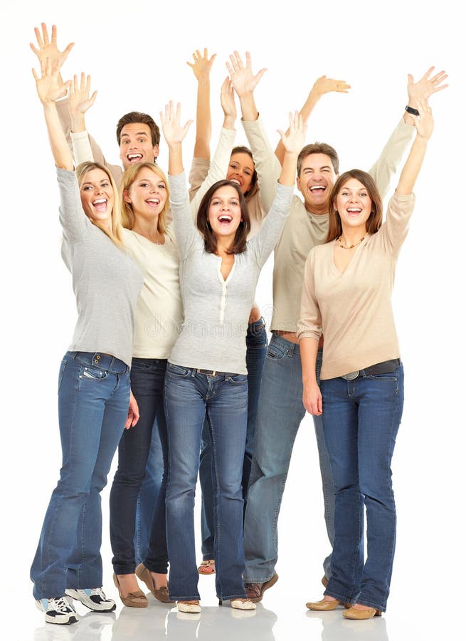 Happy people stock photo. Image of glad, isolate, happiness - 9383124