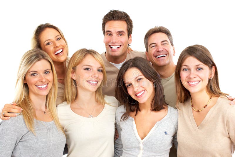 Happy people stock image. Image of throng, fashion, isolate - 12068011