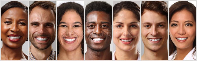 Happy people faces stock image. Image of chinese, african - 140822871