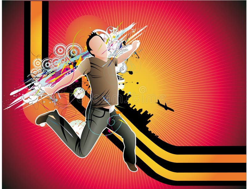 Happy people vector stock vector. Illustration of contrast - 14062214