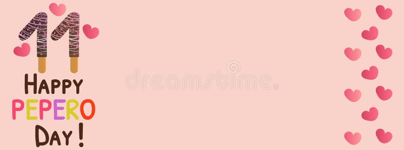Chocolate Dipped Pepero Stick in Pink Lips Vector Illustration Stock ...