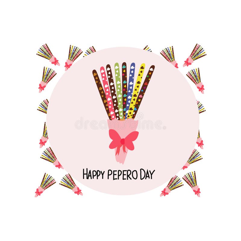 Happy Pepero Day Design Vector Illustration Stock Vector - Illustration ...
