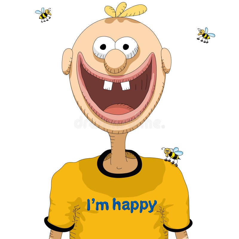 Happy person stock vector. Illustration of happiness - 21136181