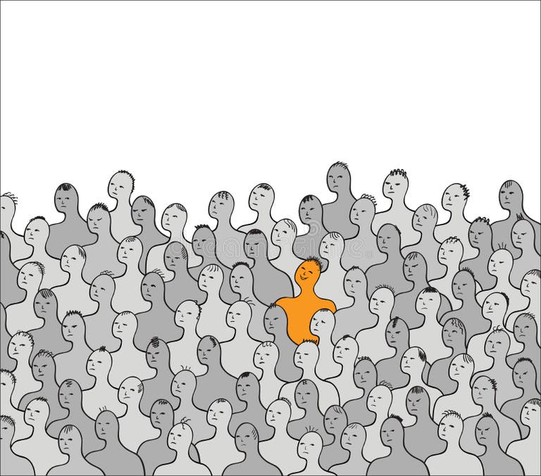 Sad Crowd Stock Illustrations – 1,611 Sad Crowd Stock Illustrations ...