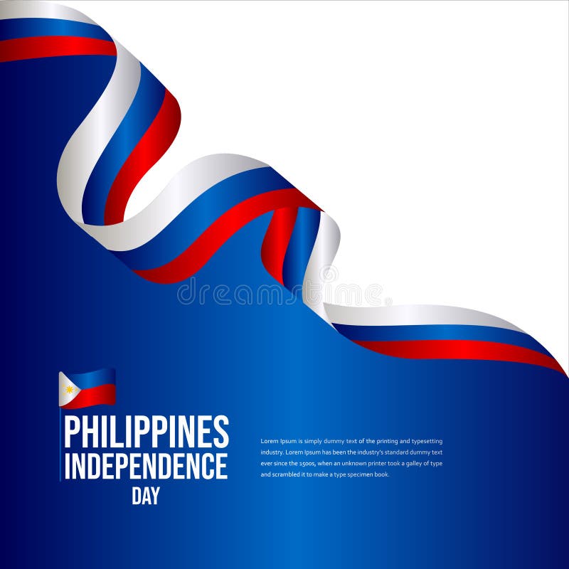 Happy Philippines Independence Day Celebration Vector Template Design ...