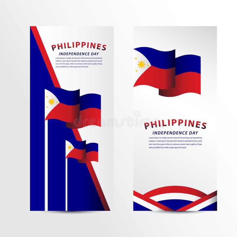 Happy Philippines Independence Day Celebration Vector Template Design ...