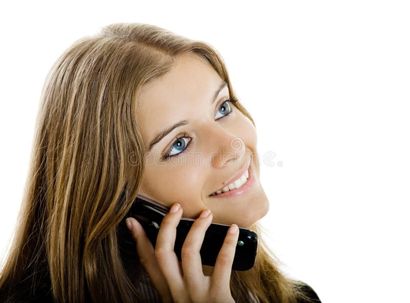 Happy phone call stock photo. Image of communication, call - 5020660