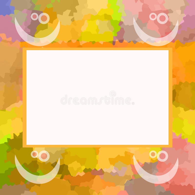 Happy photo frame stock illustration. Illustration of colors - 72585424