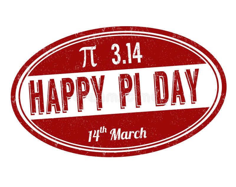 Happy Pi day sign or stamp stock vector. Illustration of graphic ...