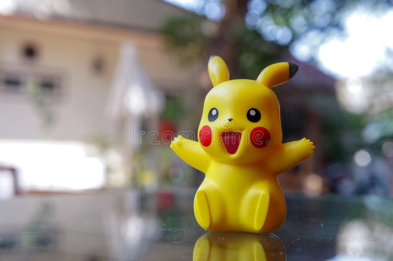 Happy Pikachu editorial stock photo. Image of famous - 143056033