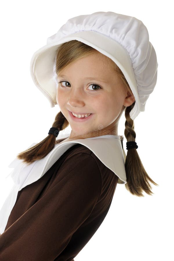 Happy Thanksgiving Pilgrim Boy Stock Photo - Image of adorable, male ...