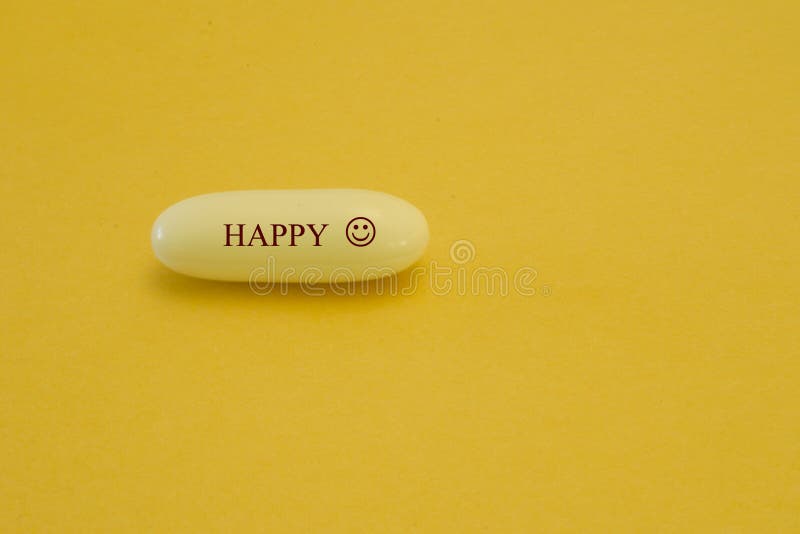 Happy Pill stock image. Image of emotion, dependency, addiction - 1109621