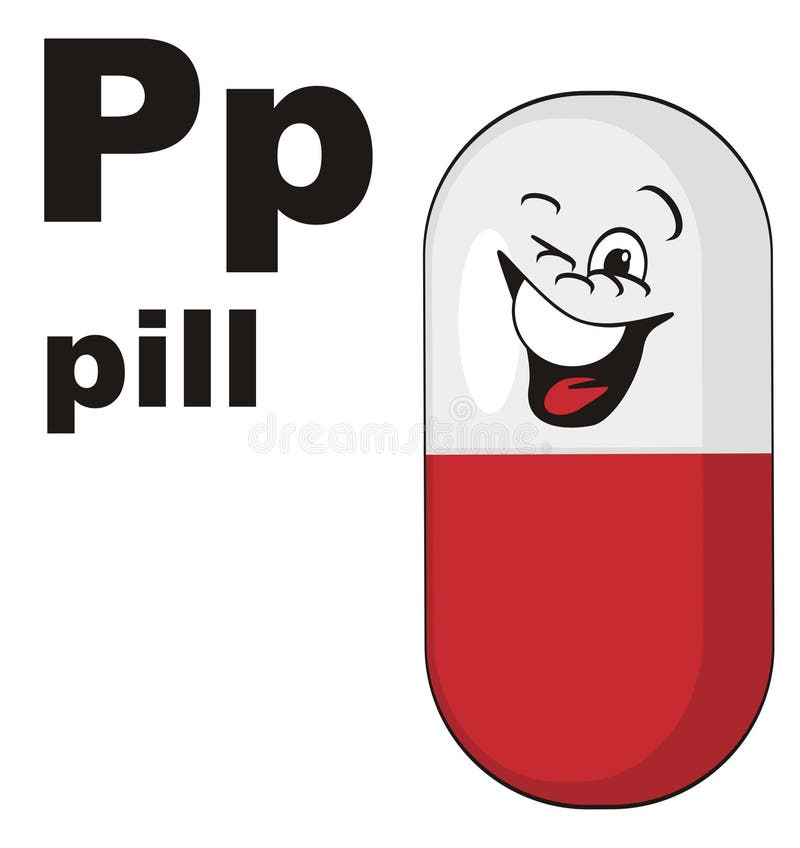 I am happy pill stock illustration. Illustration of happy - 178584221