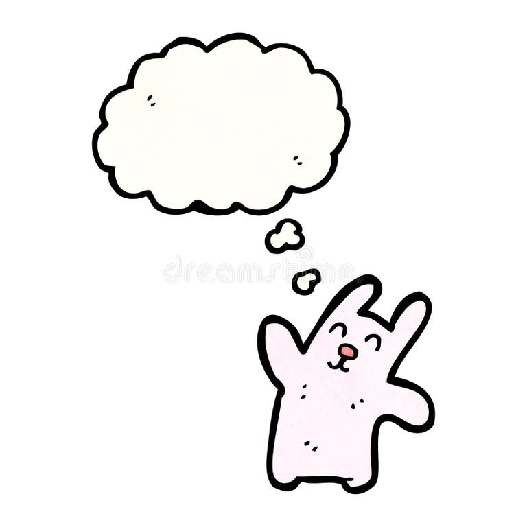 Happy pink rabbit cartoon stock vector. Illustration of cute - 38030185