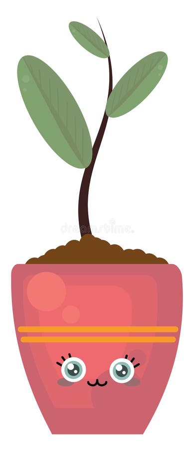 Happy plant stock vector. Illustration of plant, green - 33134181