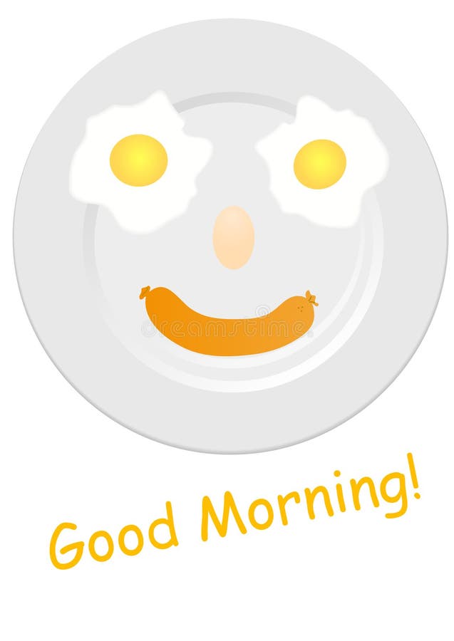 Happy plate stock vector. Illustration of tableware, happy - 13322411