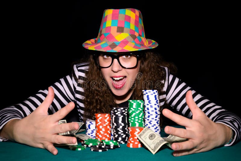 Happy poker face stock photo. Image of adult, pile, casino - 41283118