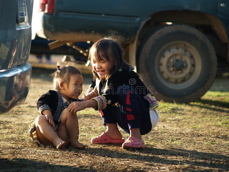 Happy Poor Children editorial image. Image of friends - 26075485