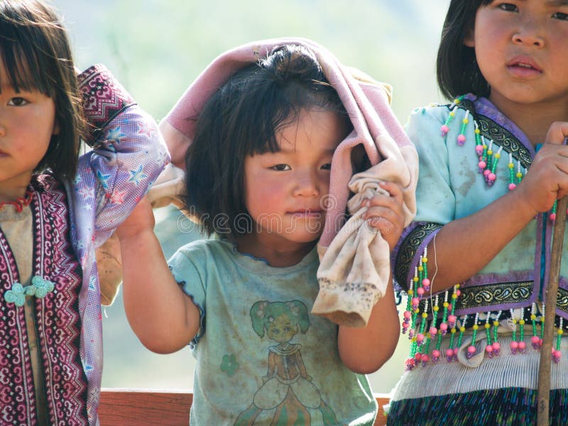 Happy Poor Children editorial photography. Image of child - 26076717