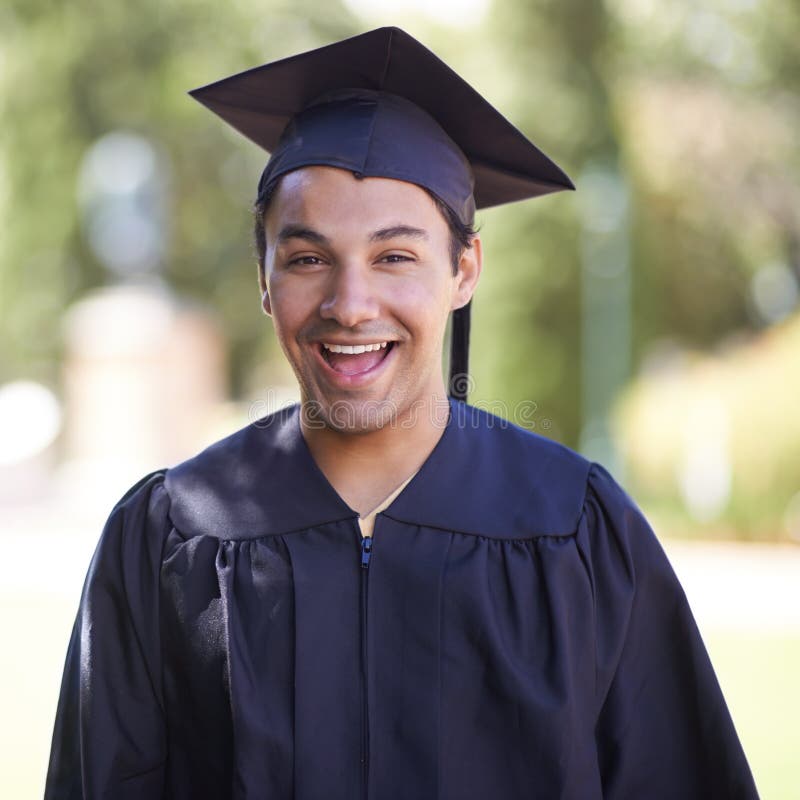 So Happy. Portrait of a Happy Graduate Male. Stock Image - Image of ...