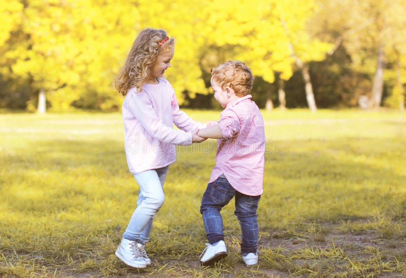 Happy Positive Child and Dog Having Fun Outdoors Stock Photo - Image of ...