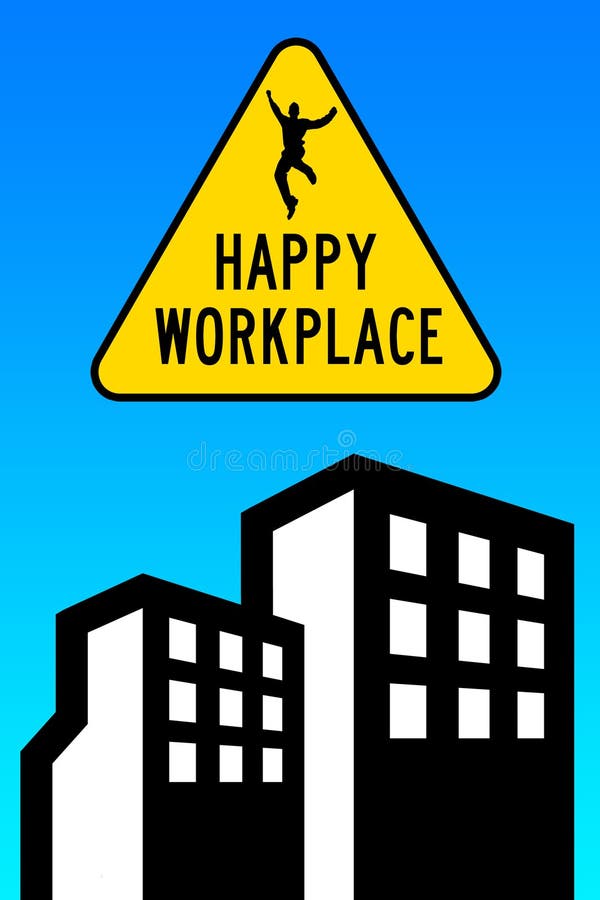 Positive work environment stock illustration. Illustration of capable ...