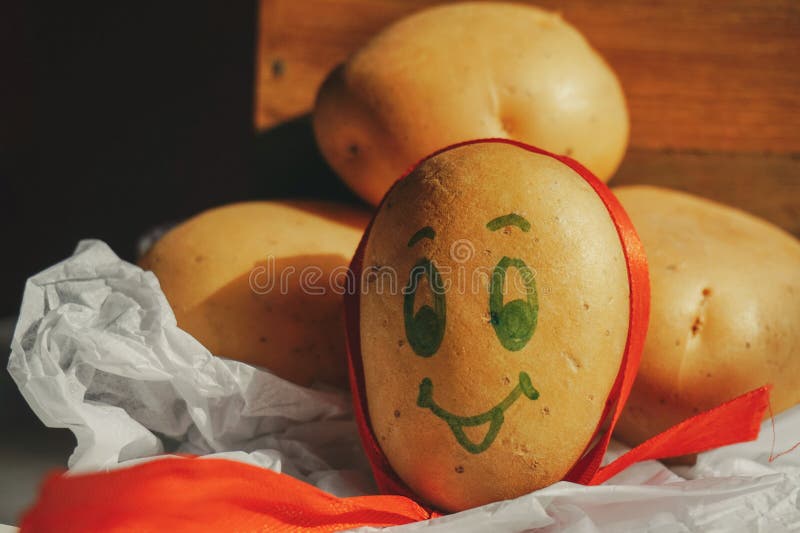 Happy potatoes stock image. Image of smiling, happiness - 120149607