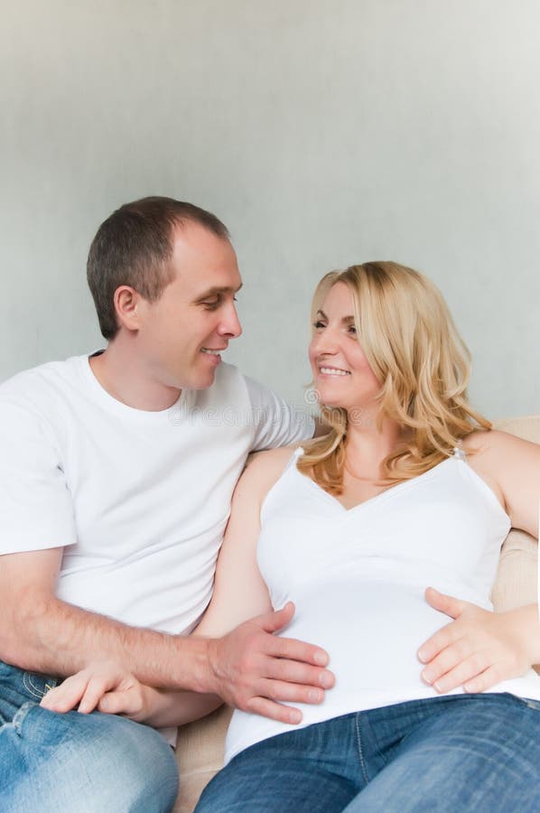 Happy Pregnant Couple stock image. Image of fresh, parent - 18273831