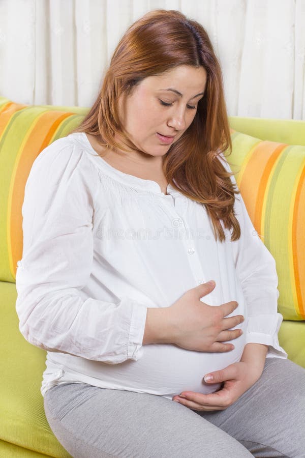 Happy pregnant woman stock photo. Image of baby, infant - 23552552