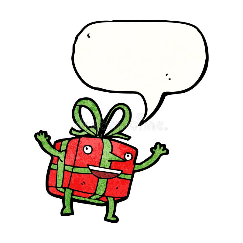 Happy present cartoon stock vector. Illustration of happy - 38033806
