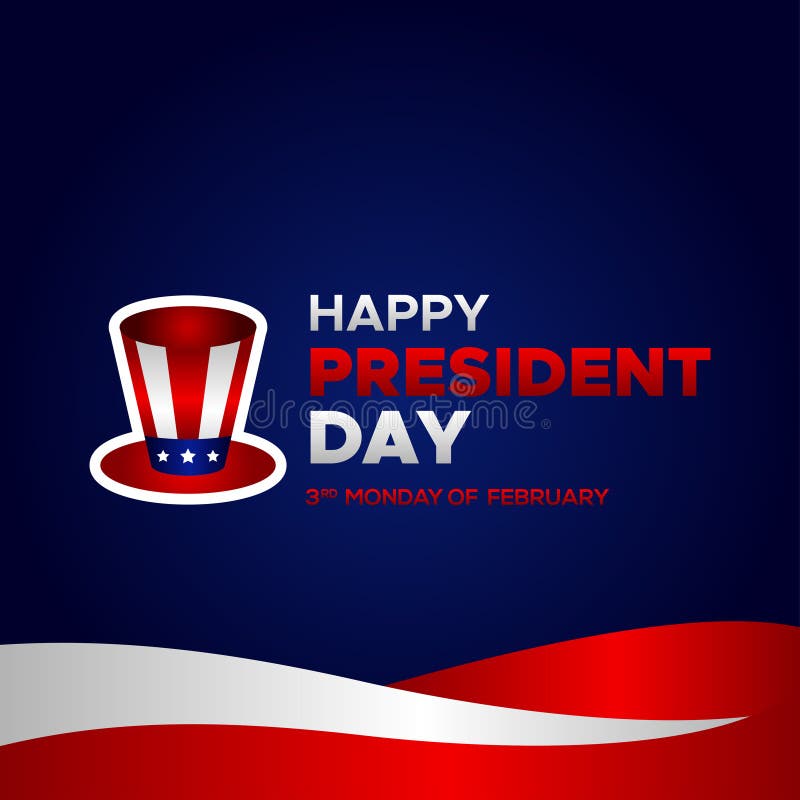 Happy President Day Vector Design Template Background Stock Vector ...