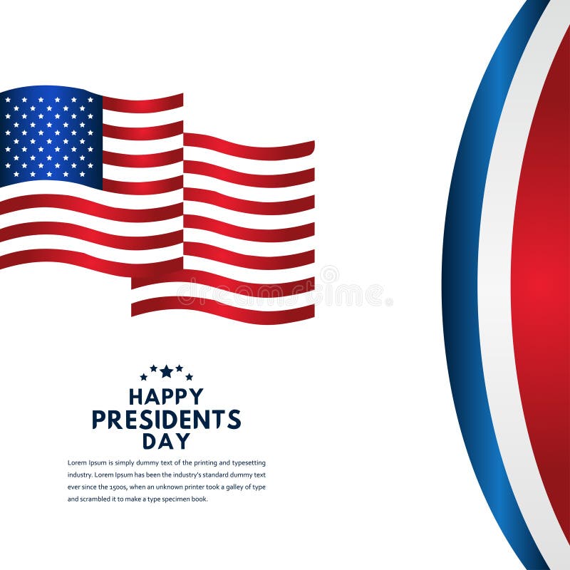 Happy Presidents Day Celebration Vector Template Design Illustration ...