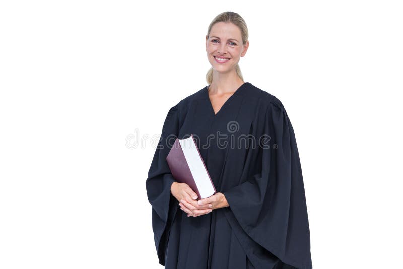 Happy Pretty Lawyer Holding Law Code Stock Photos - Free & Royalty-Free ...