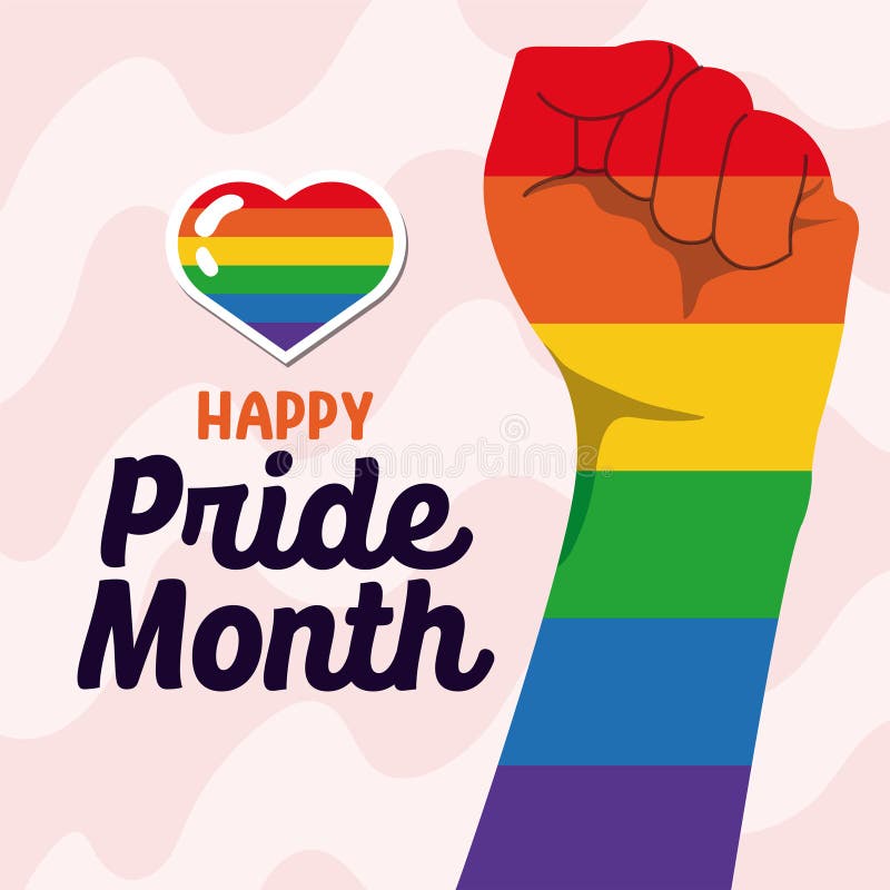 Happy Pride Month Poster Vector Stock Vector - Illustration of rights ...