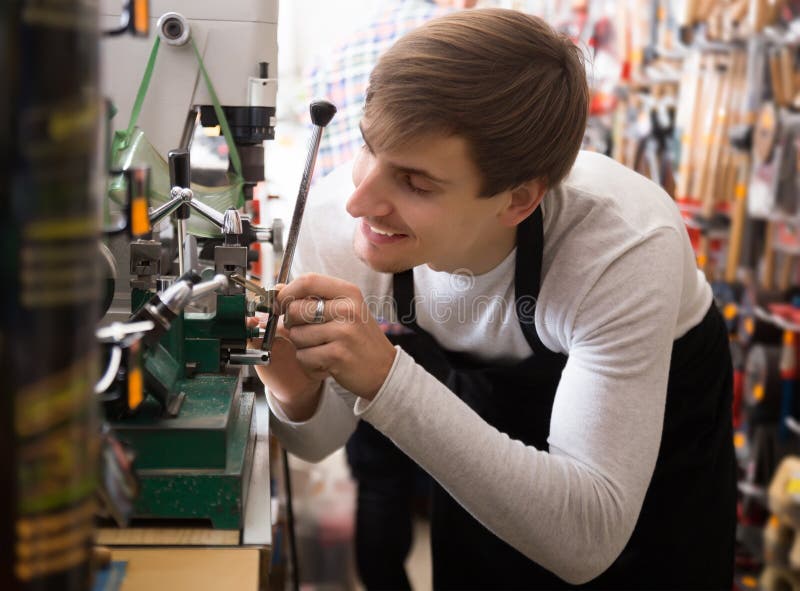 Happy Professional Making Key Stock Photo - Image of helping, copy ...