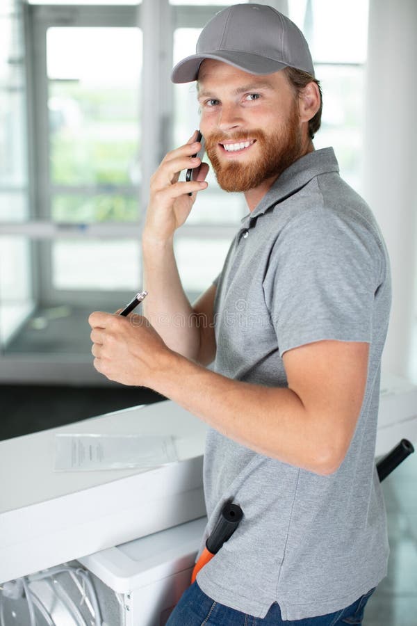 Delivery Postal Service Man. Stock Photo - Image of deliver, adult ...