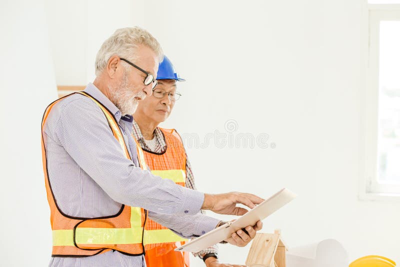 Happy Professional Worker Working Together Home Builder Architecture ...