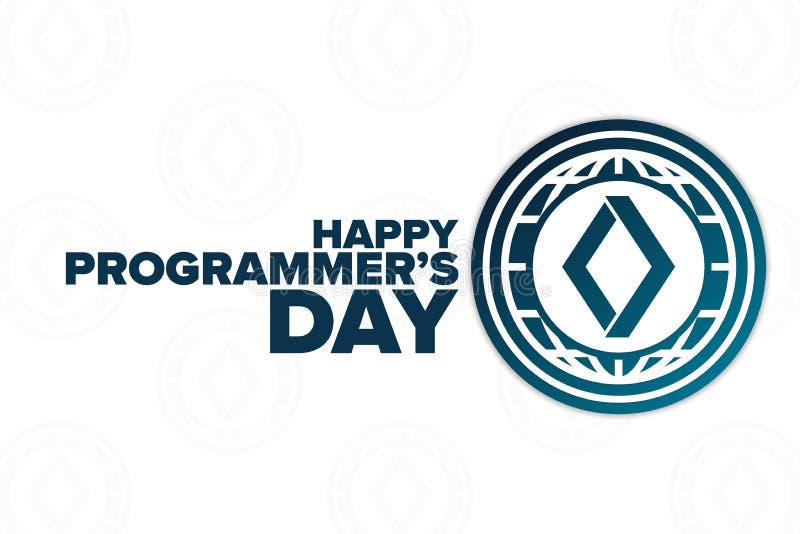 Happy Programmers Day Holiday Concept Template For Background Banner