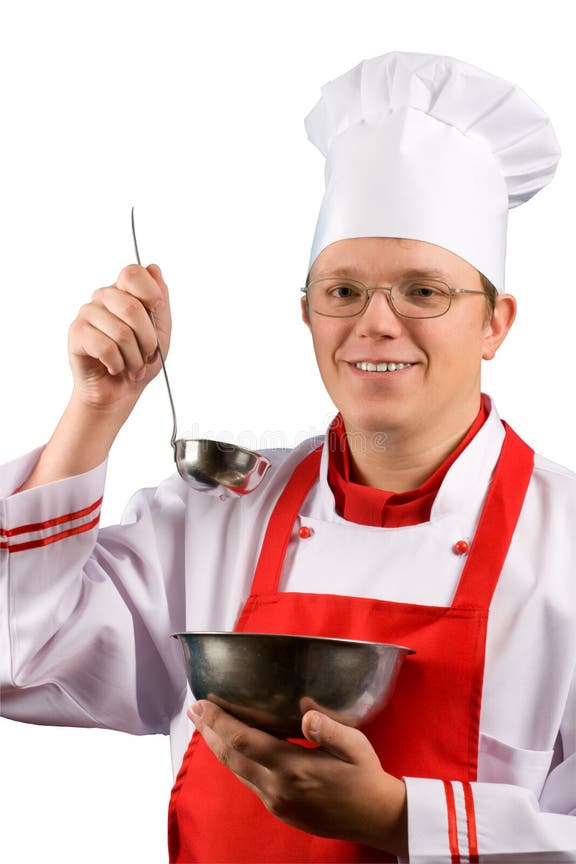 Happy Proud Chef stock photo. Image of service, hints - 3981066